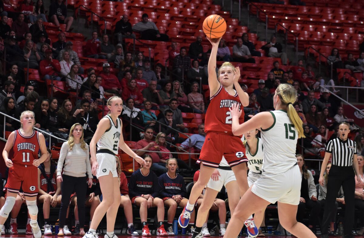 5A Girls Basketball: No. 6 Springville rolls past Olympus into ...